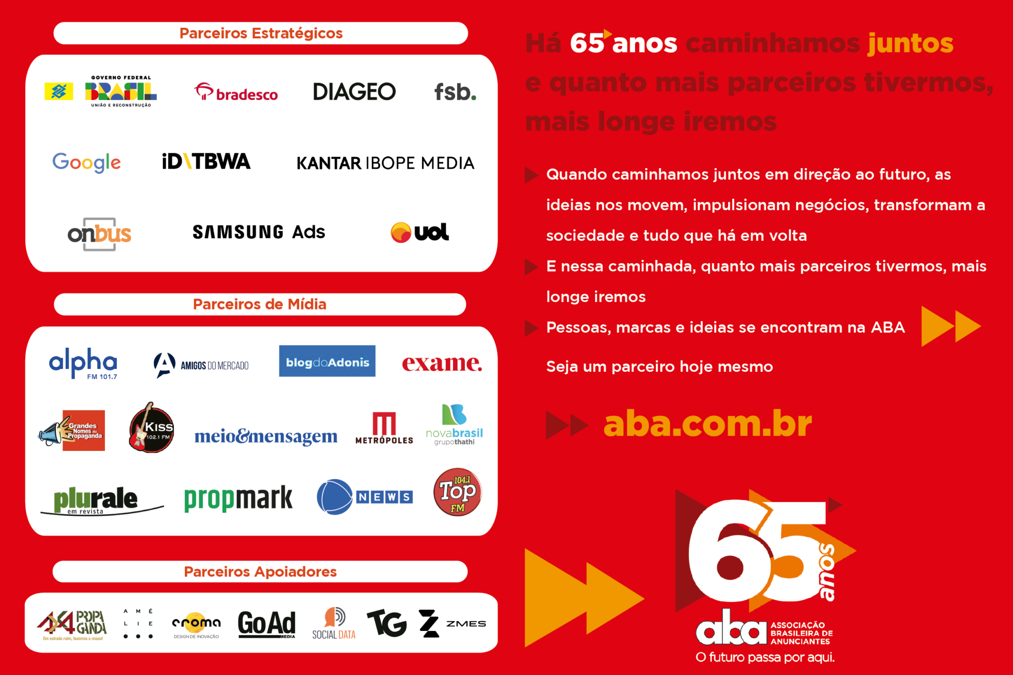 Campanha ABA 65 anos – Associação Brasileira de Anunciantes